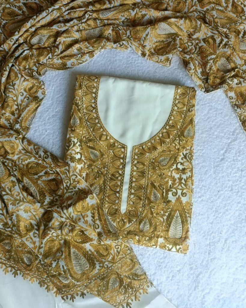 Kashmiri Ariwork Suits in Georgette - Kashmir Wholesale Bazar