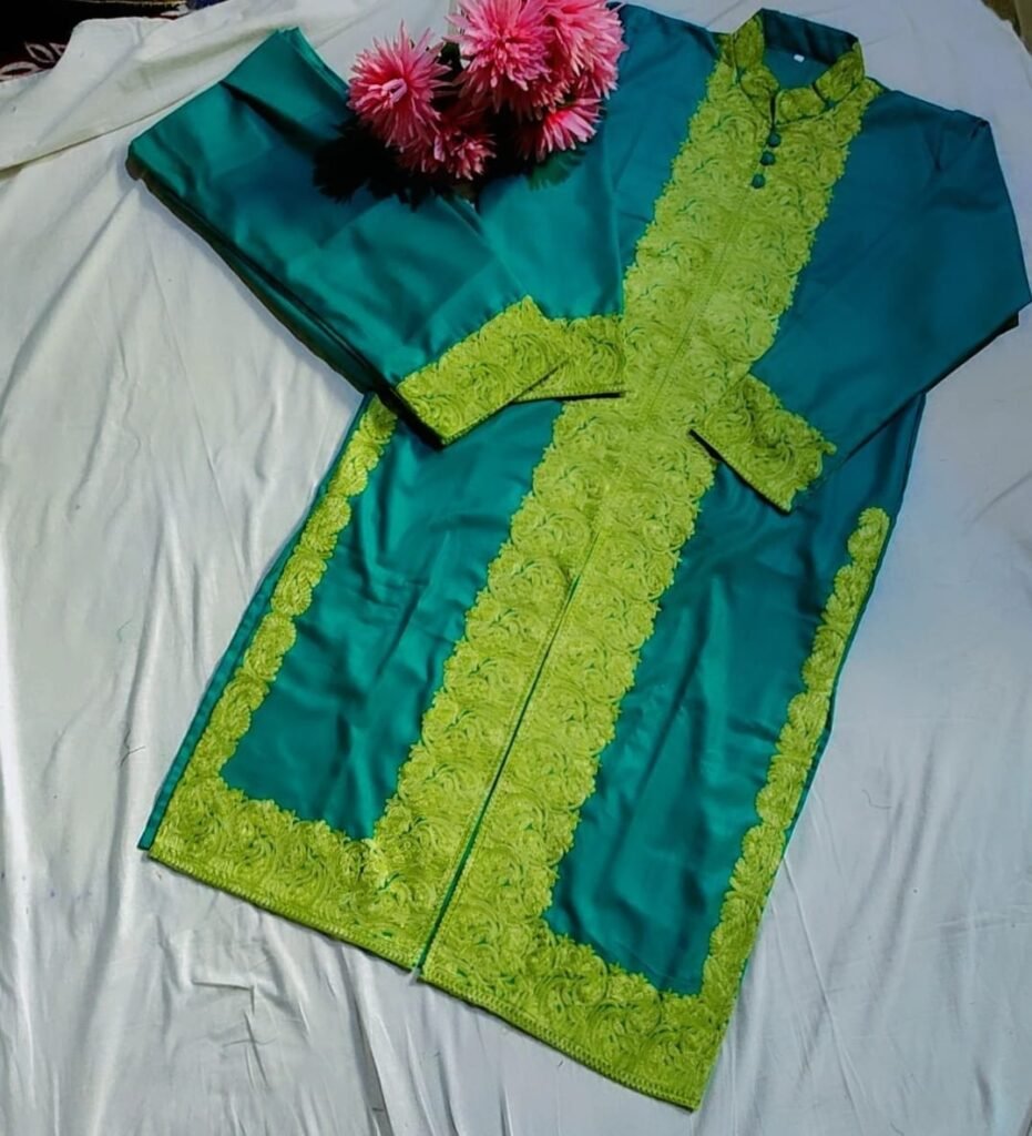 Kashmiri Ari Work Centre Slit Kurta with Plazo - Kashmir Wholesale Bazar